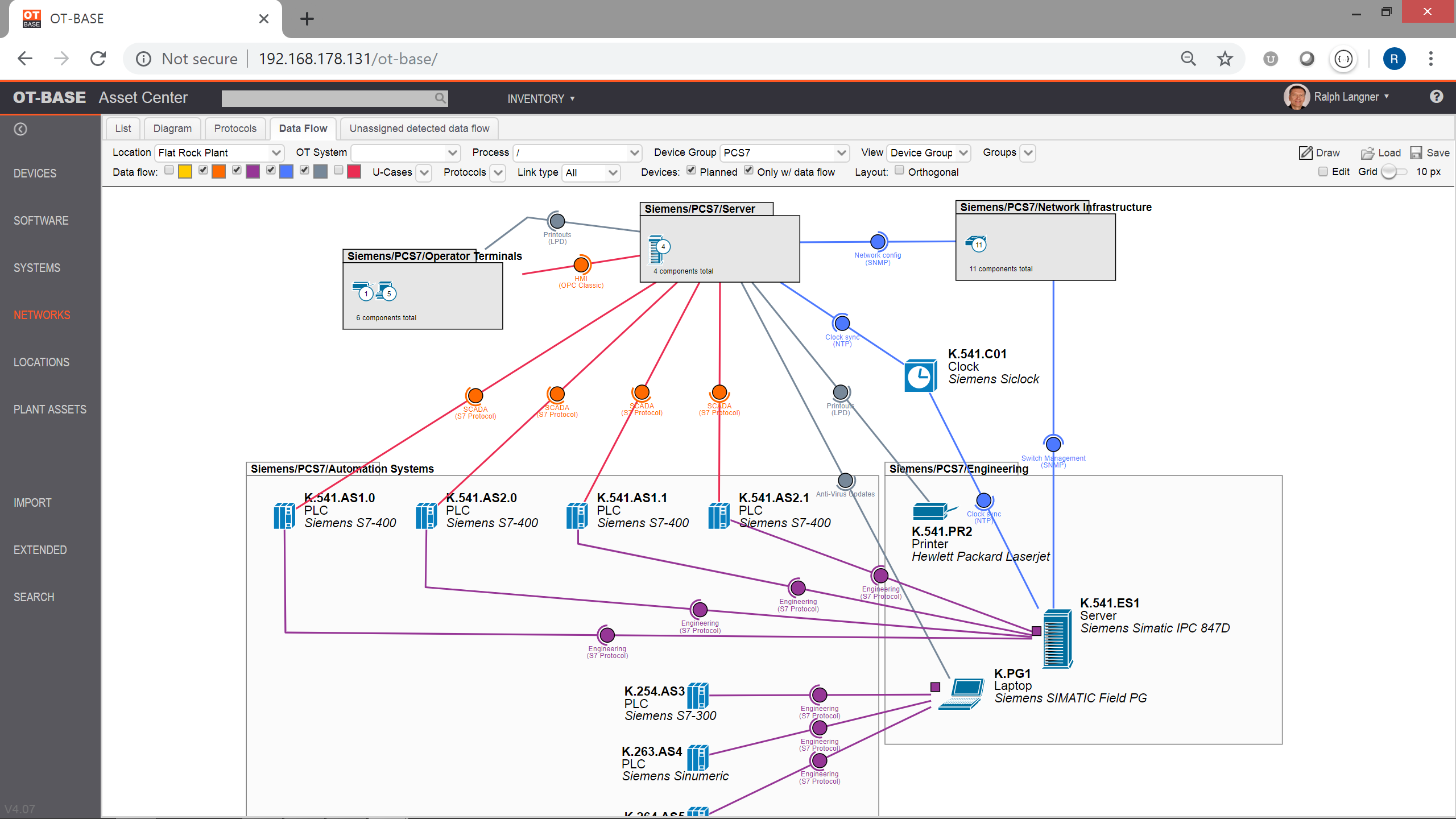 Network inventory overview – OT-BASE Help Center | Langner, Inc.